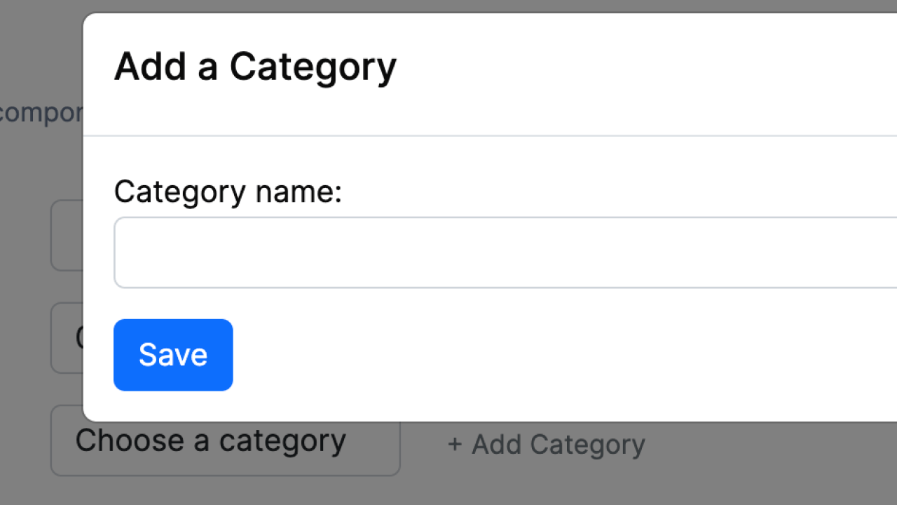 Product Form + Category Modal - Live Component - Symfony UX Product Form + Category Modal - Live Component - Symfony UX
